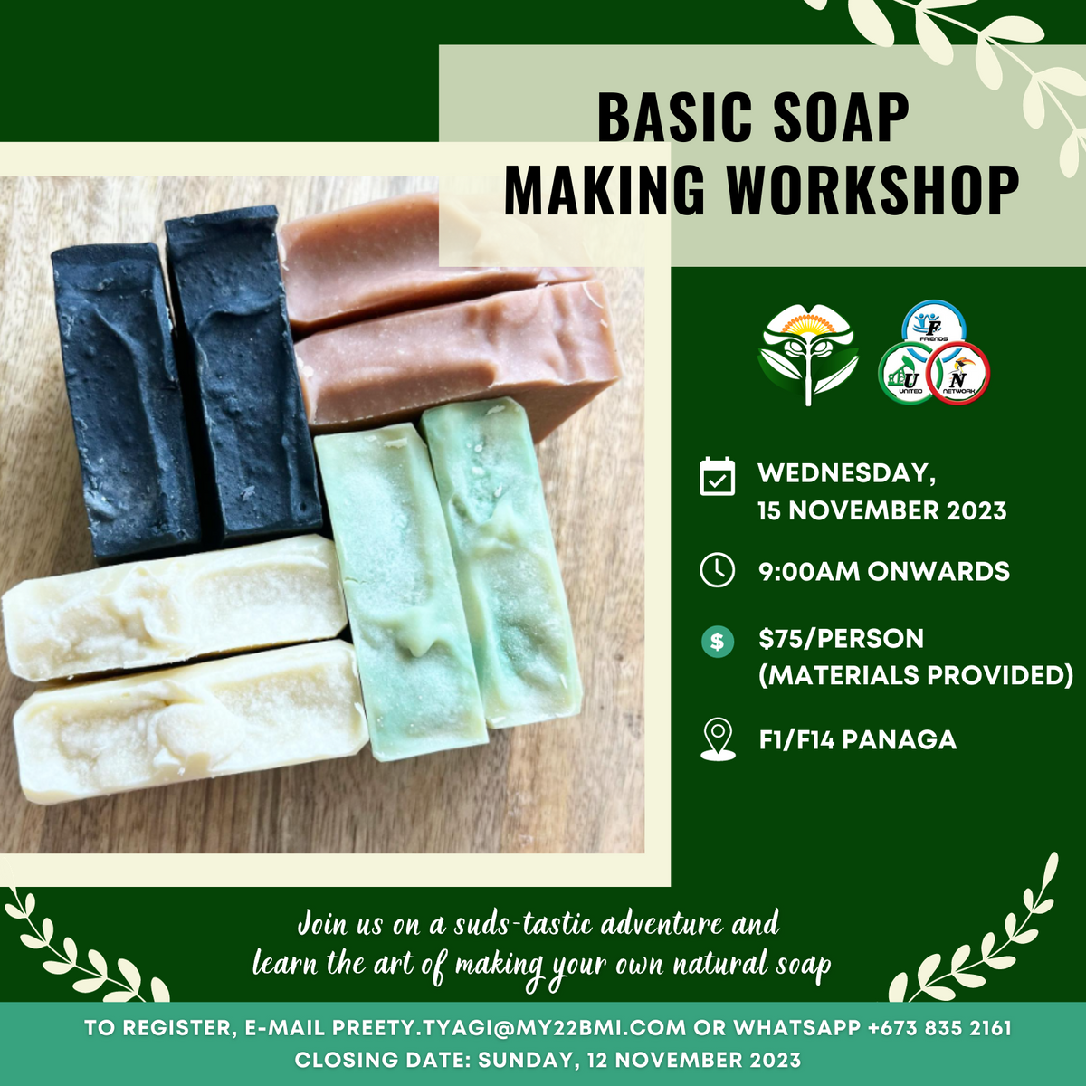 Basic Soap Making Workshop – Panaga Club