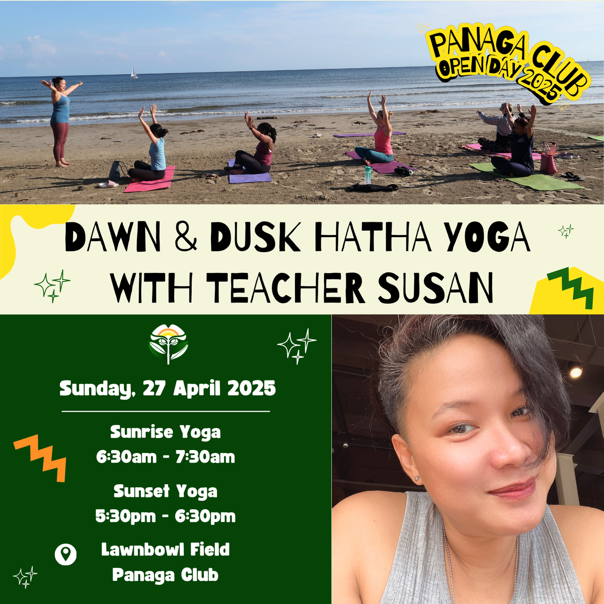 Dawn & Dusk Hatha Yoga with Teacher Susan – Panaga Club