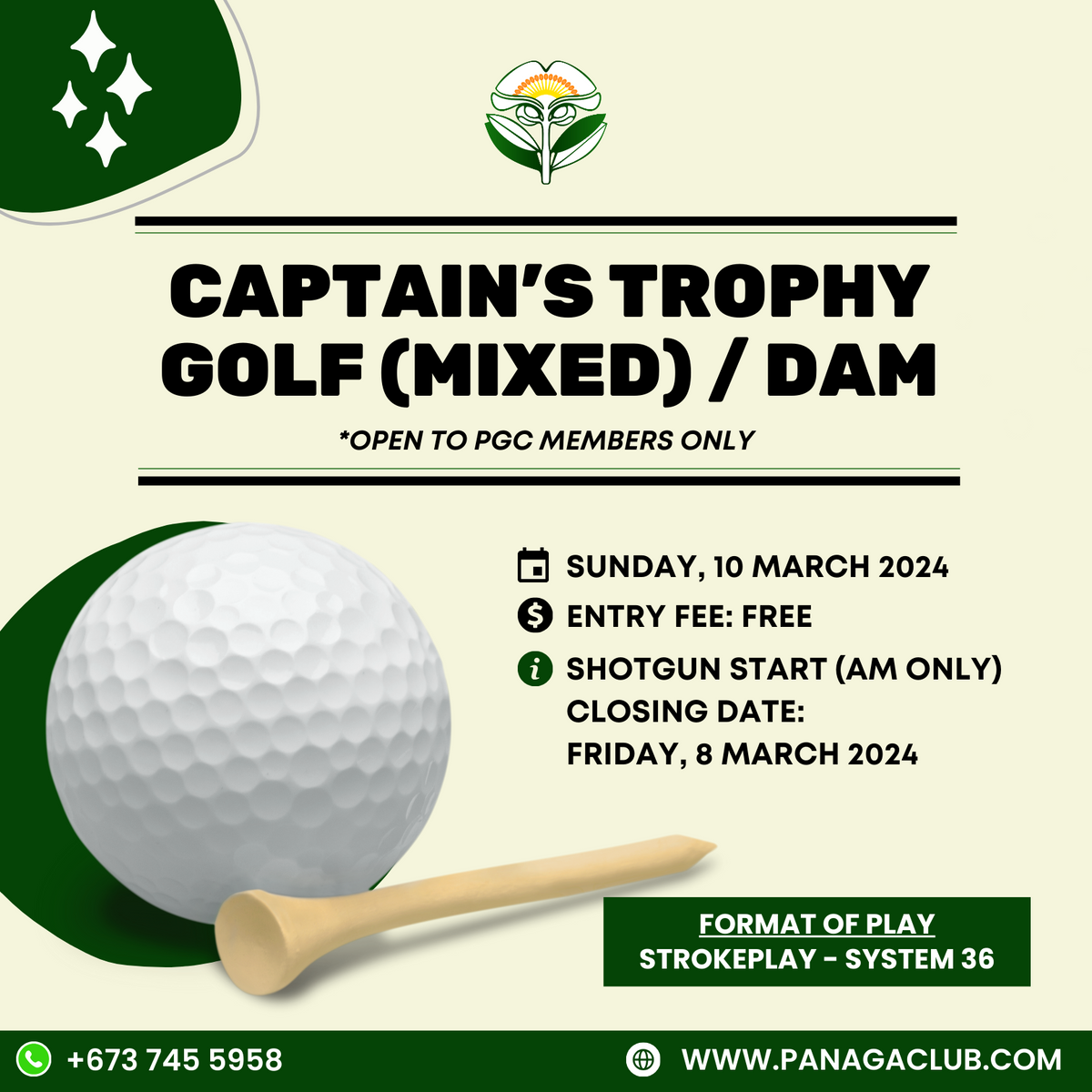 Captain's Trophy Golf (Mixed) / DAM – Panaga Club
