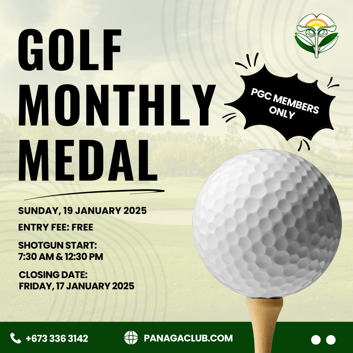 Golf Monthly Medal - January 2025 – Panaga Club