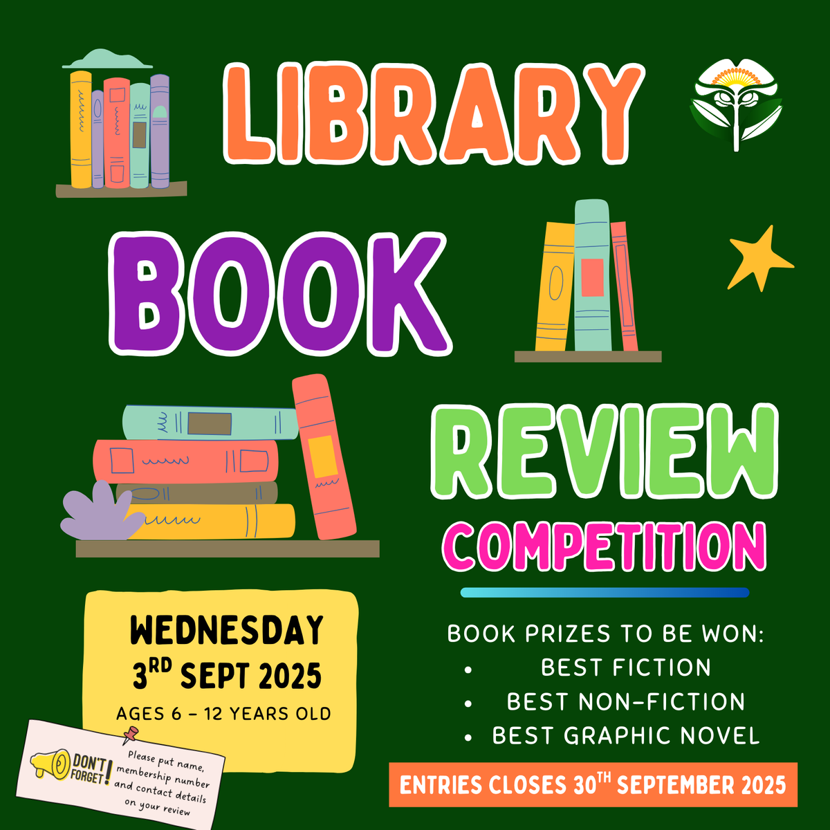 Library Book Review Competition – Panaga Club
