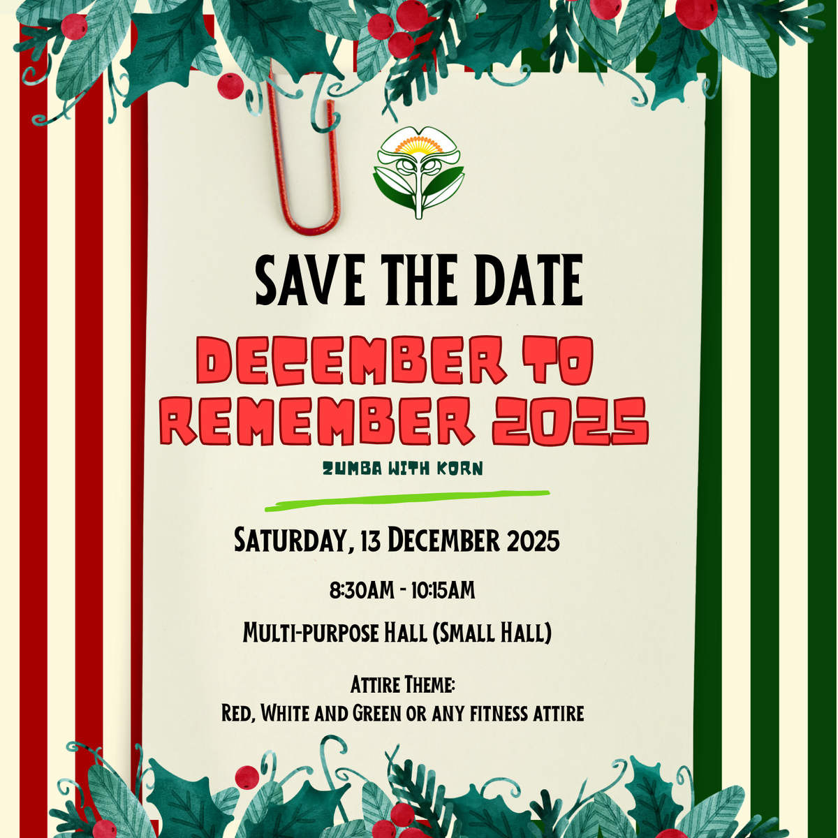 December to Remember Zumba 2025 – Panaga Club