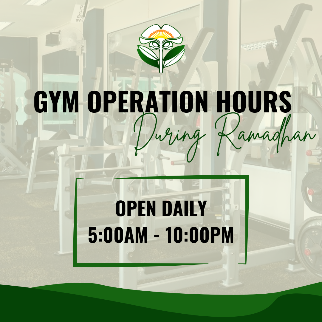 Gym Operation Hours During Ramadhan – Panaga Club