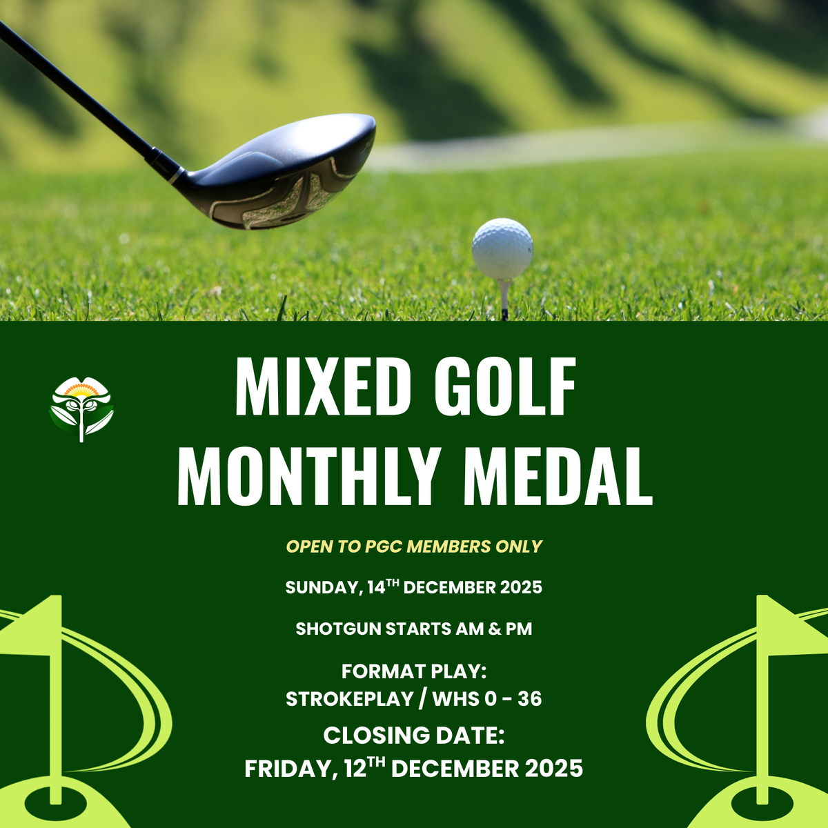 December Mixed Golf Monthly Medal – Panaga Club