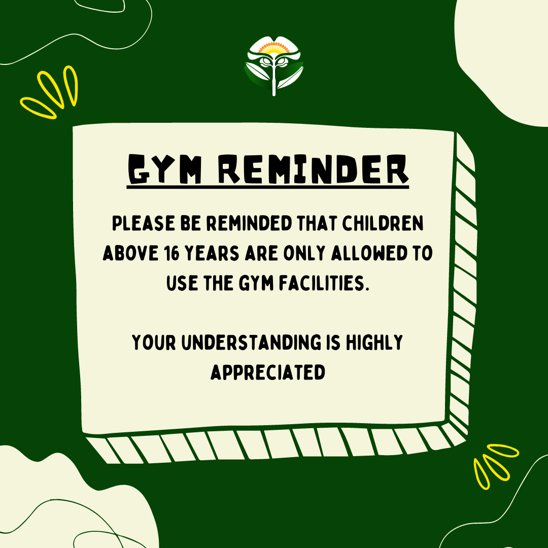 Gym Reminder – Panaga Club