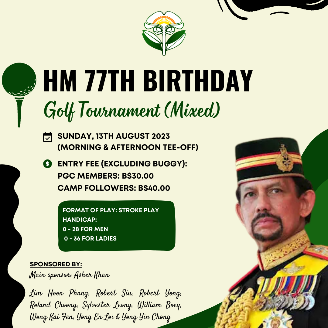 HM 77th Birthday Golf Tournament (Mixed) – Panaga Club