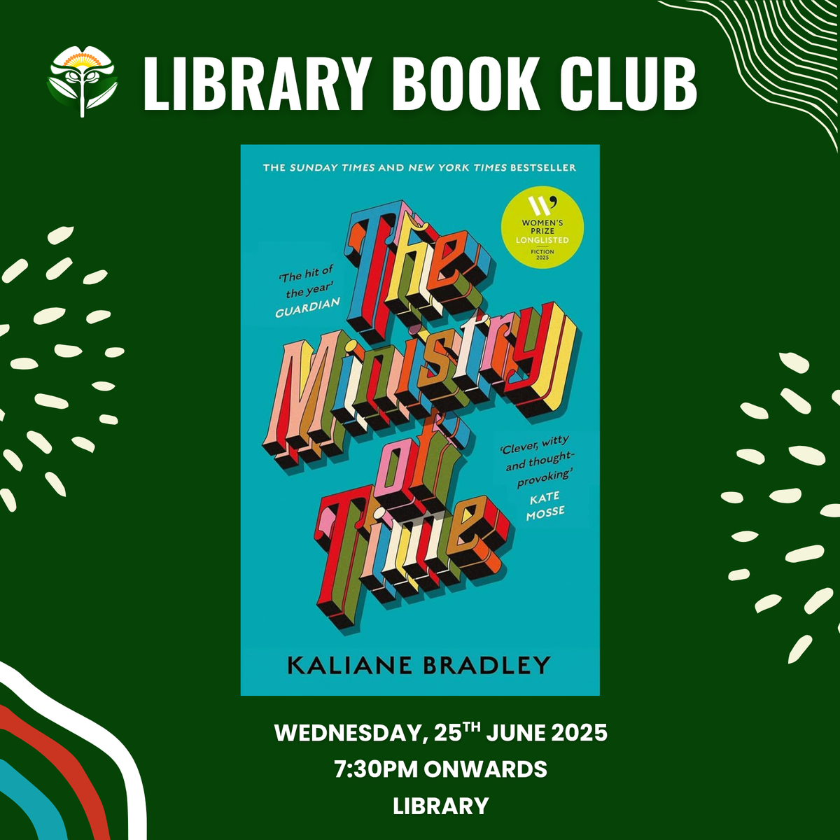 Library Book Club: The Ministry of Time by Kaliane Bradley – Panaga Club