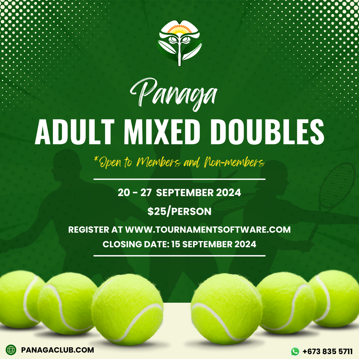 Panaga Adult Mixed Doubles Tournament – Panaga Club