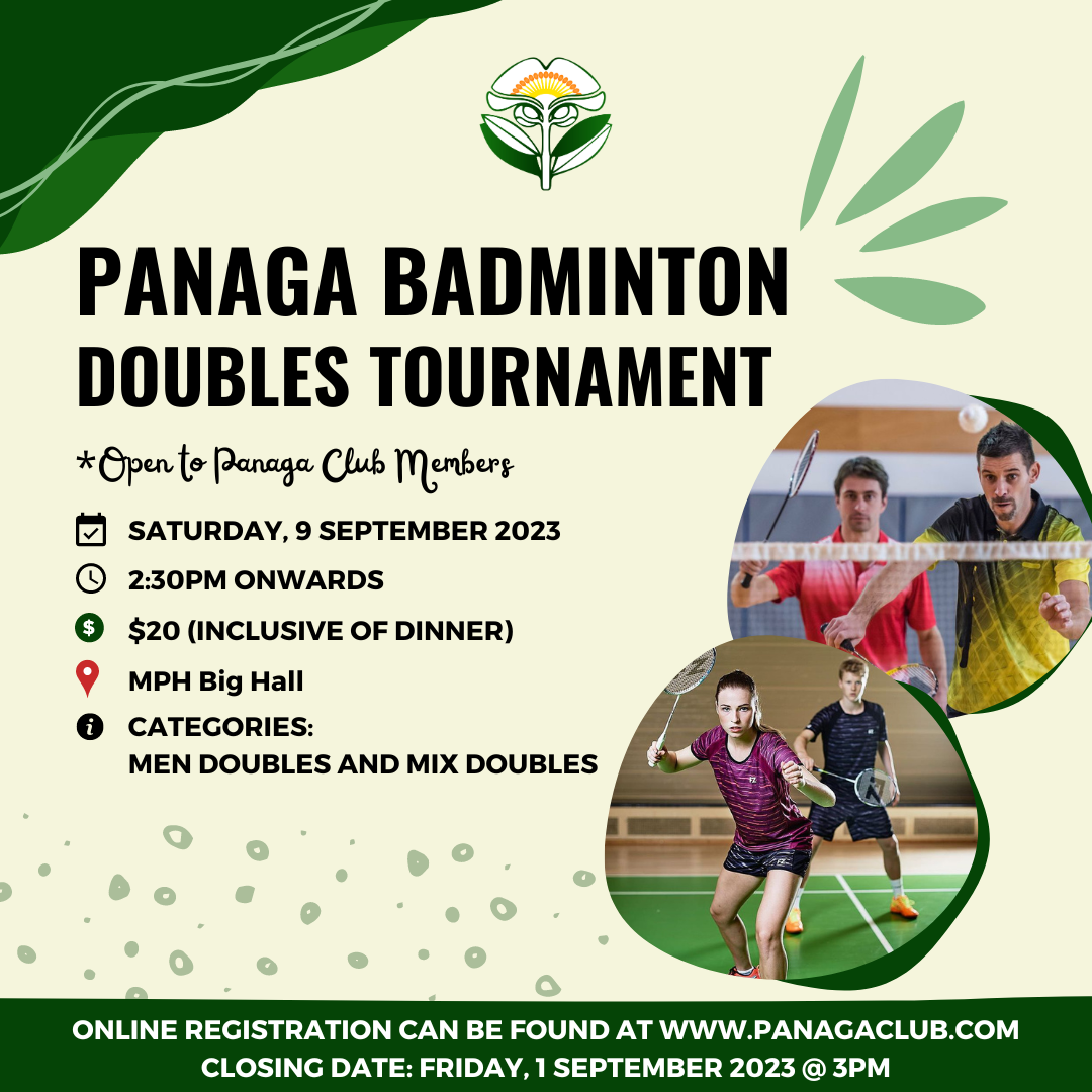 Panaga Badminton Doubles Tournament – Panaga Club