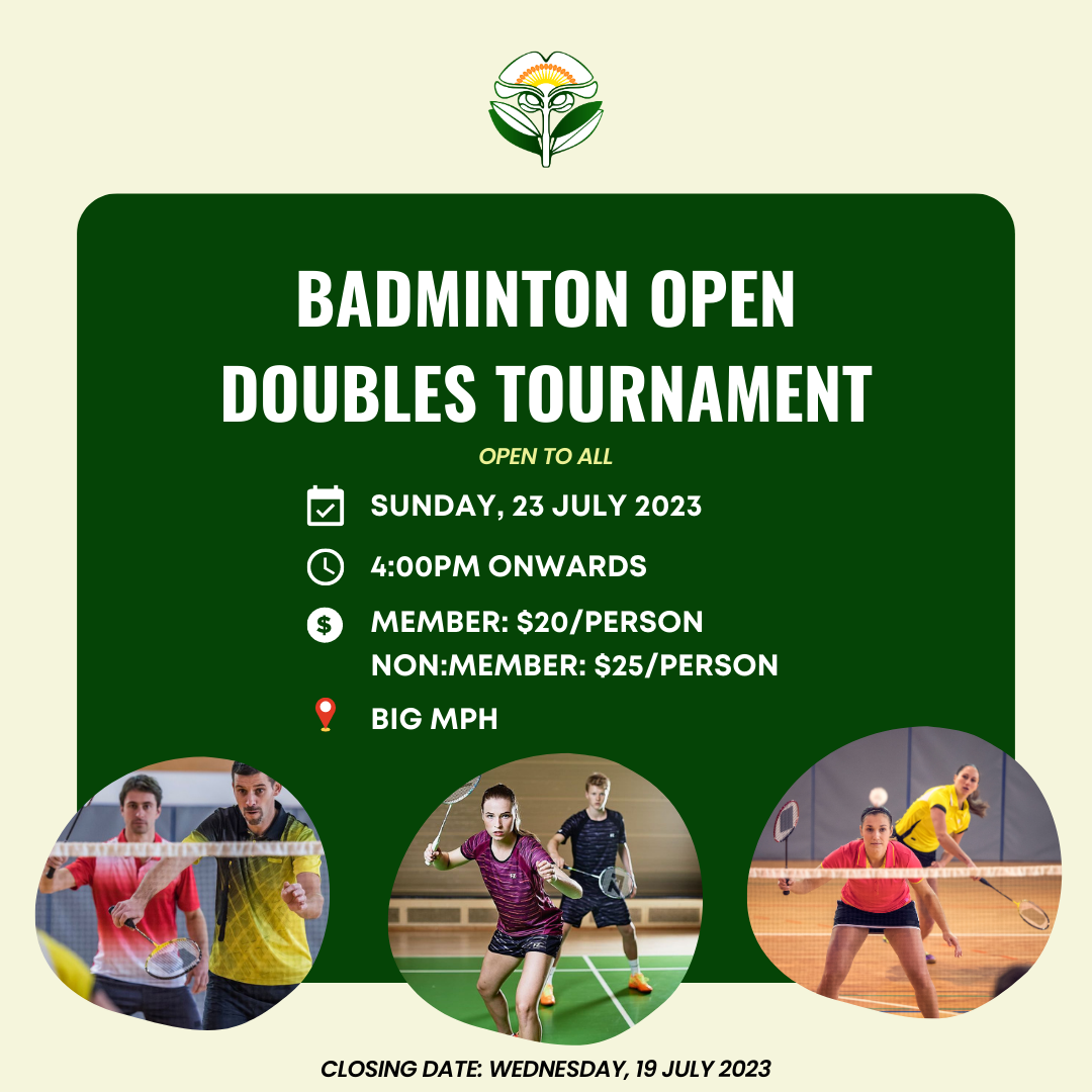 Badminton Open Doubles Tournament – Panaga Club