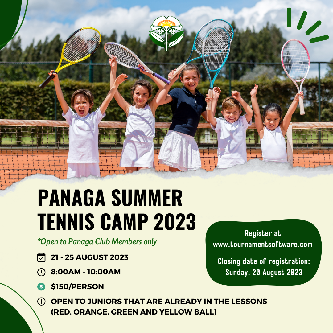 Panaga Summer Tennis Camp 2023 – Panaga Club