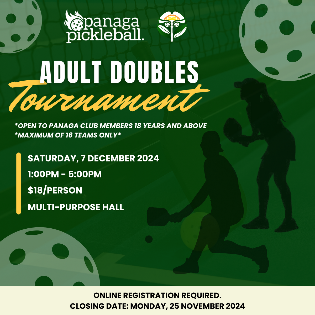 Adult Doubles Tournament – Panaga Club