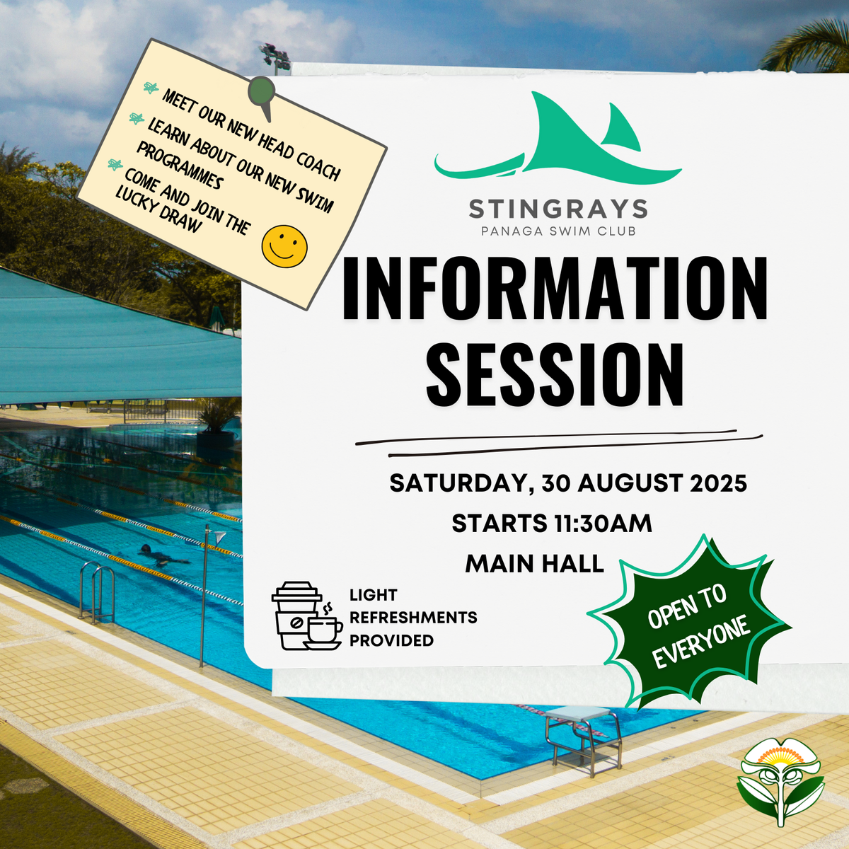 Information Session with Stingrays – Panaga Club
