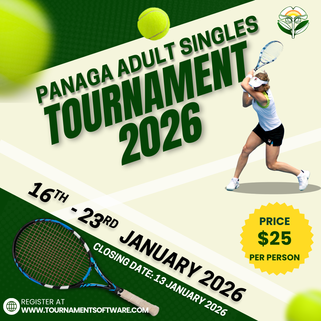 Panaga Adult Single Tournament 2026 – Panaga Club