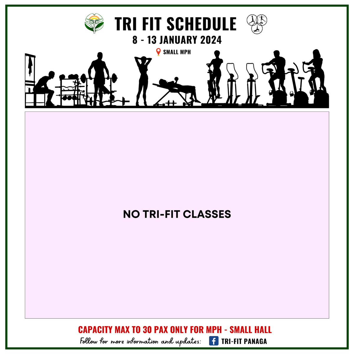 No Tri-fit Class 8 to 13 January 2024 – Panaga Club